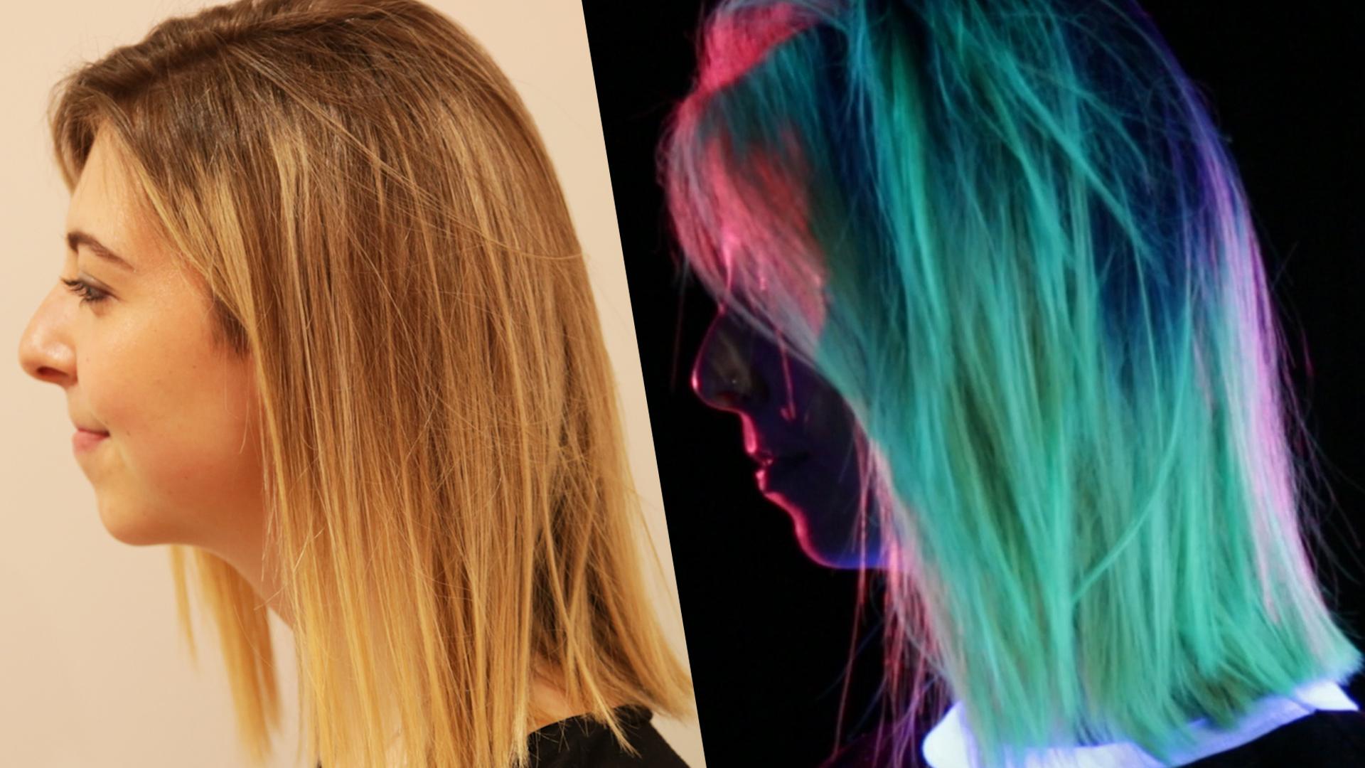 Women Get Neon Hair