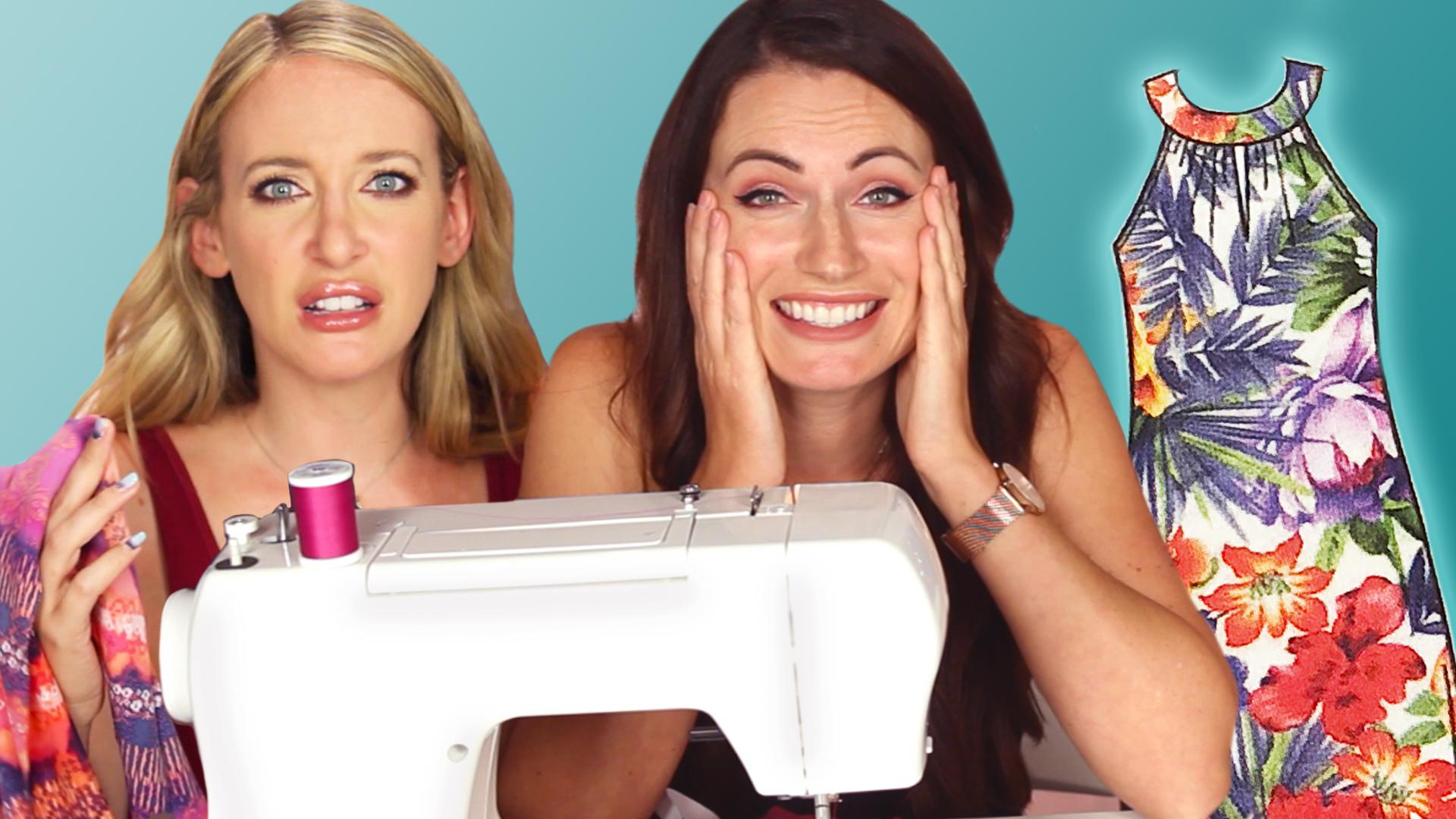 Sisters Try To Sew Their Own Clothes