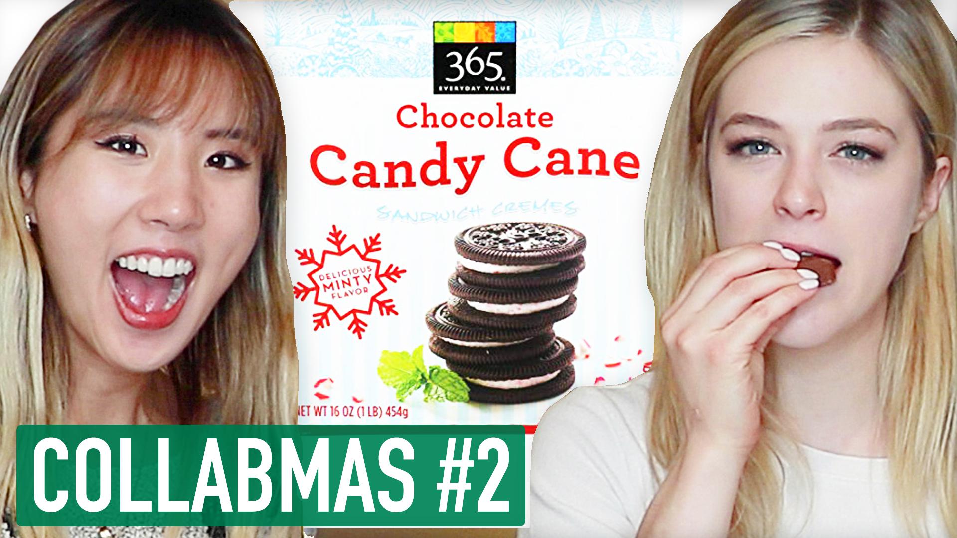 Trying Christmas Snack Foods ft. YB Chang | Kelsey Impicciche