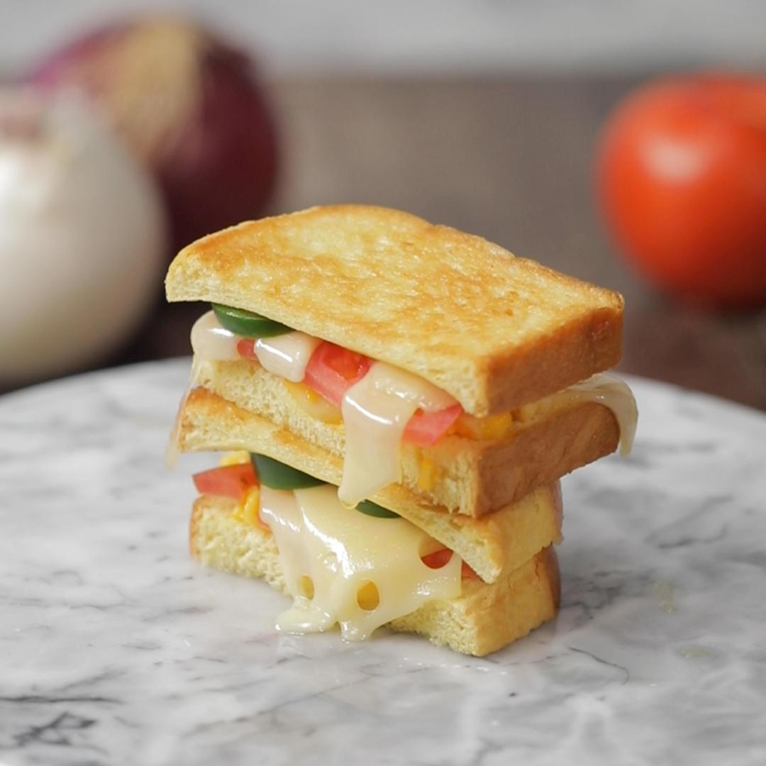 Loaded Grill Cheese: Spicy Swiss Surprise Recipe by Tasty