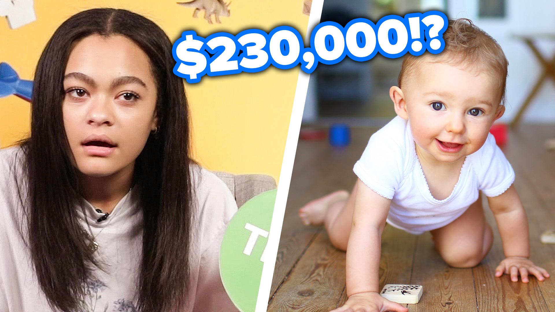 Teens Guess The Cost Of Having Kids In The US