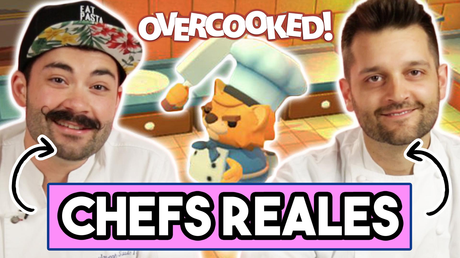 Chefs profesionales intentan jugar 'Overcooked'