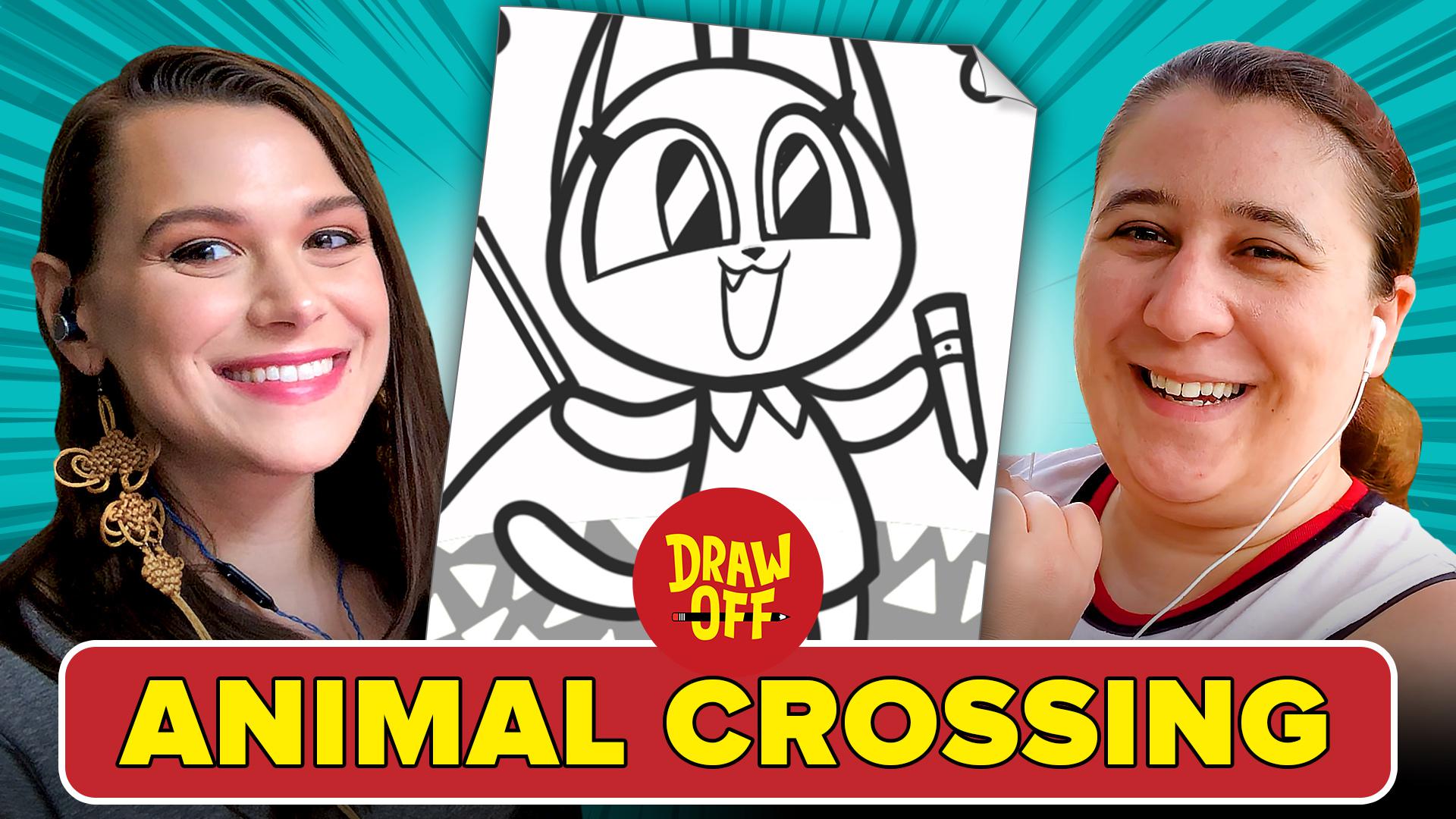Animator vs. Cartoonist Draw Each Other As Animal Crossing Villagers ...