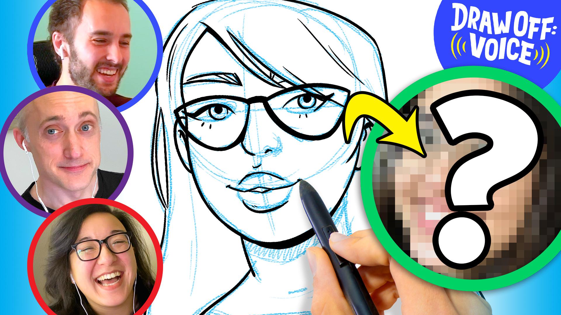 Artists Draw A Stranger Based On Voice (Karina) • Draw-Off Voice