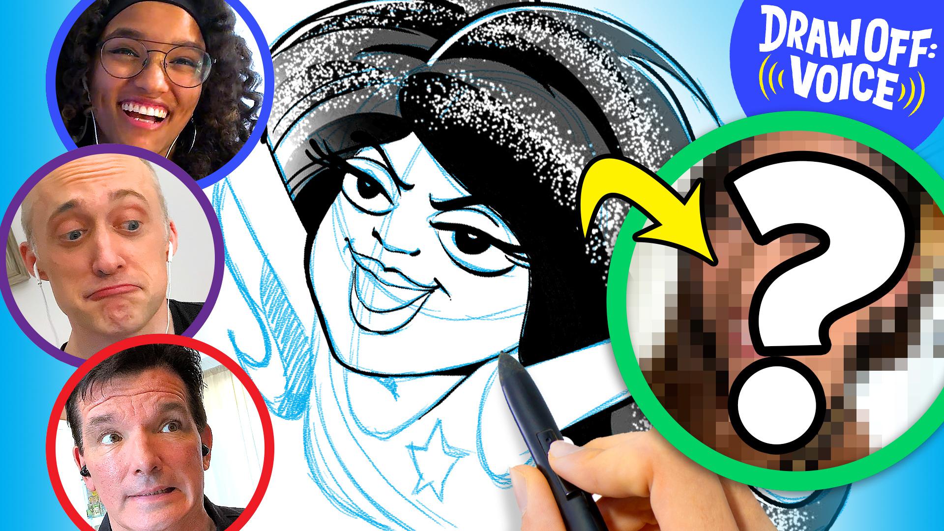 Artists Draw A Stranger Based On Voice (Christine) • Draw-Off Voice