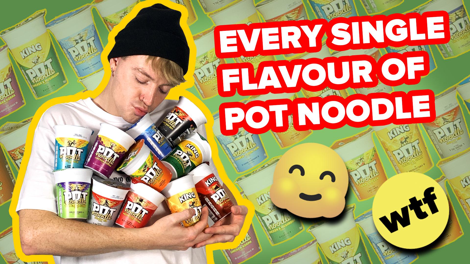I Ate Every Single Flavour Of Pot Noodle