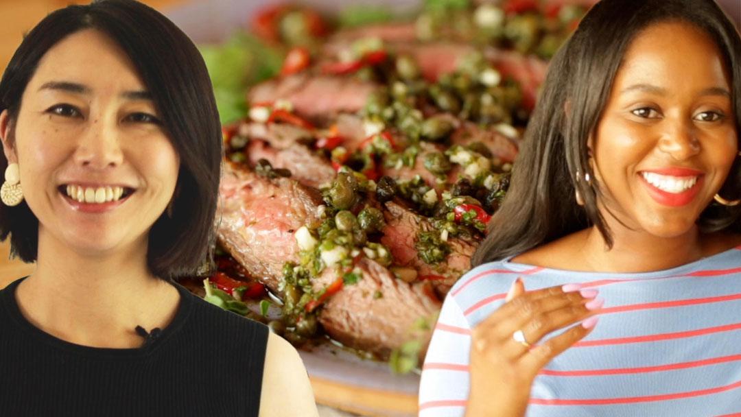 How Rie And Kiano Make Steak At Home