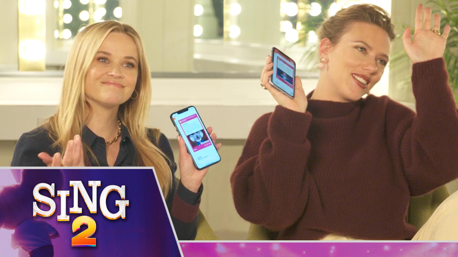Reese Witherspoon and Scarlett Johansson Find Out Which "Sing 2 ...