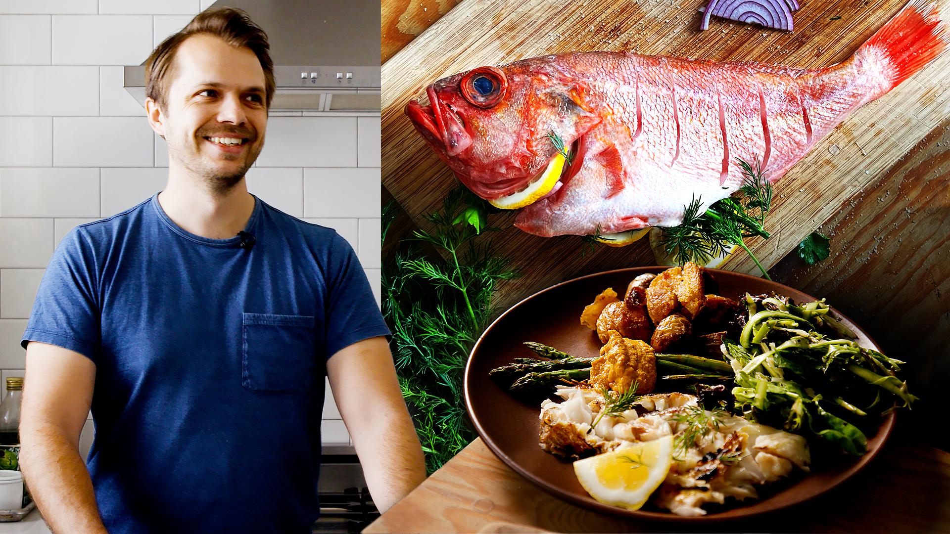 Cooking What A Fishmonger Recommended: Whole Red Rockfish