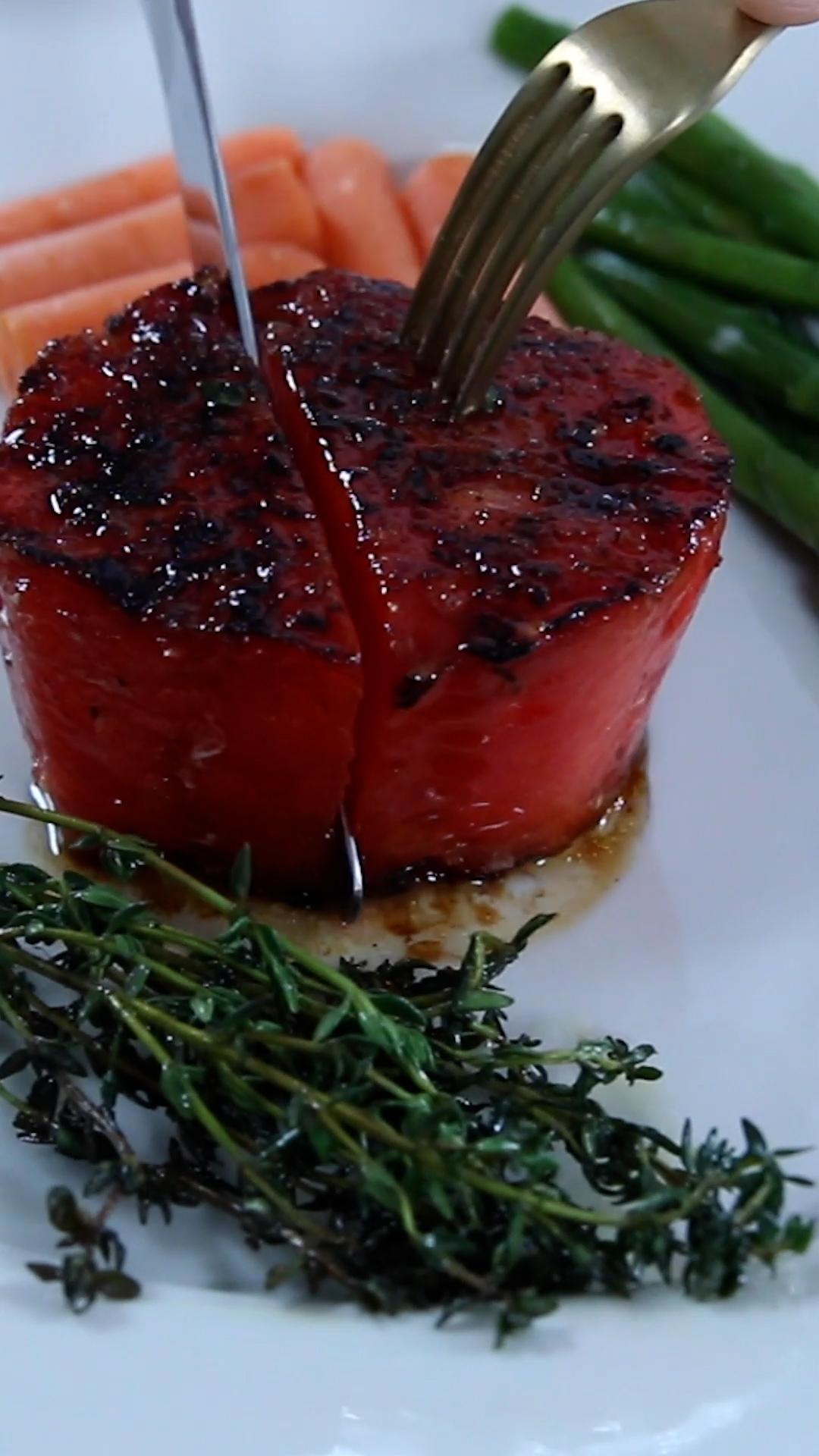 this watermelon steak is better than filet mignon