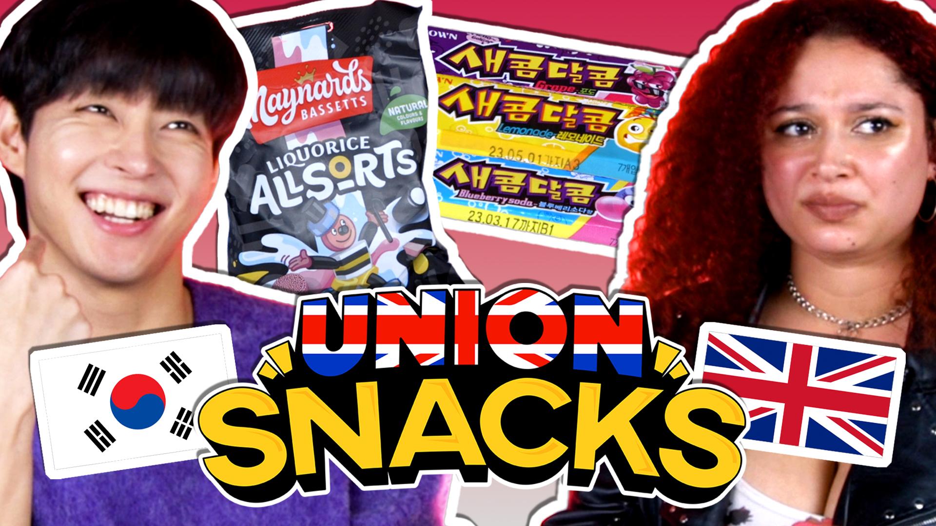 Korean Band The Rose (더로즈) Swaps Snacks with British Fans! | Union Snacks