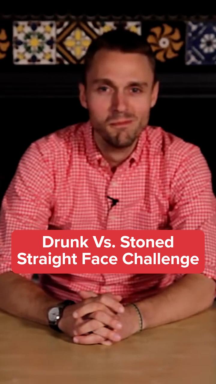 Drunk vs. Stoned Straight Face Challenge
