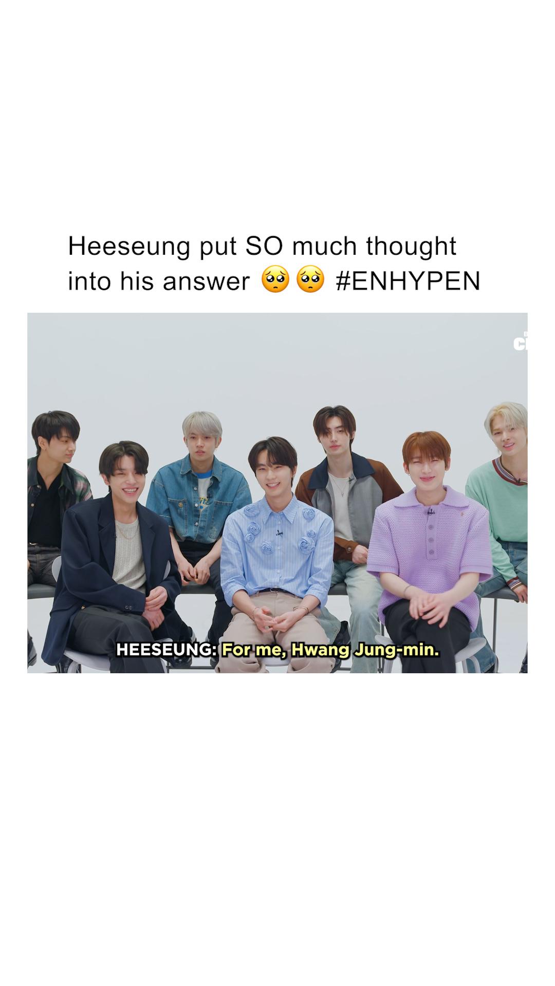 ENHYPEN Answers 30 Questions | Actor