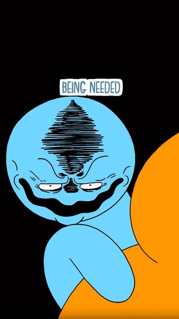 When confiding in a friend...