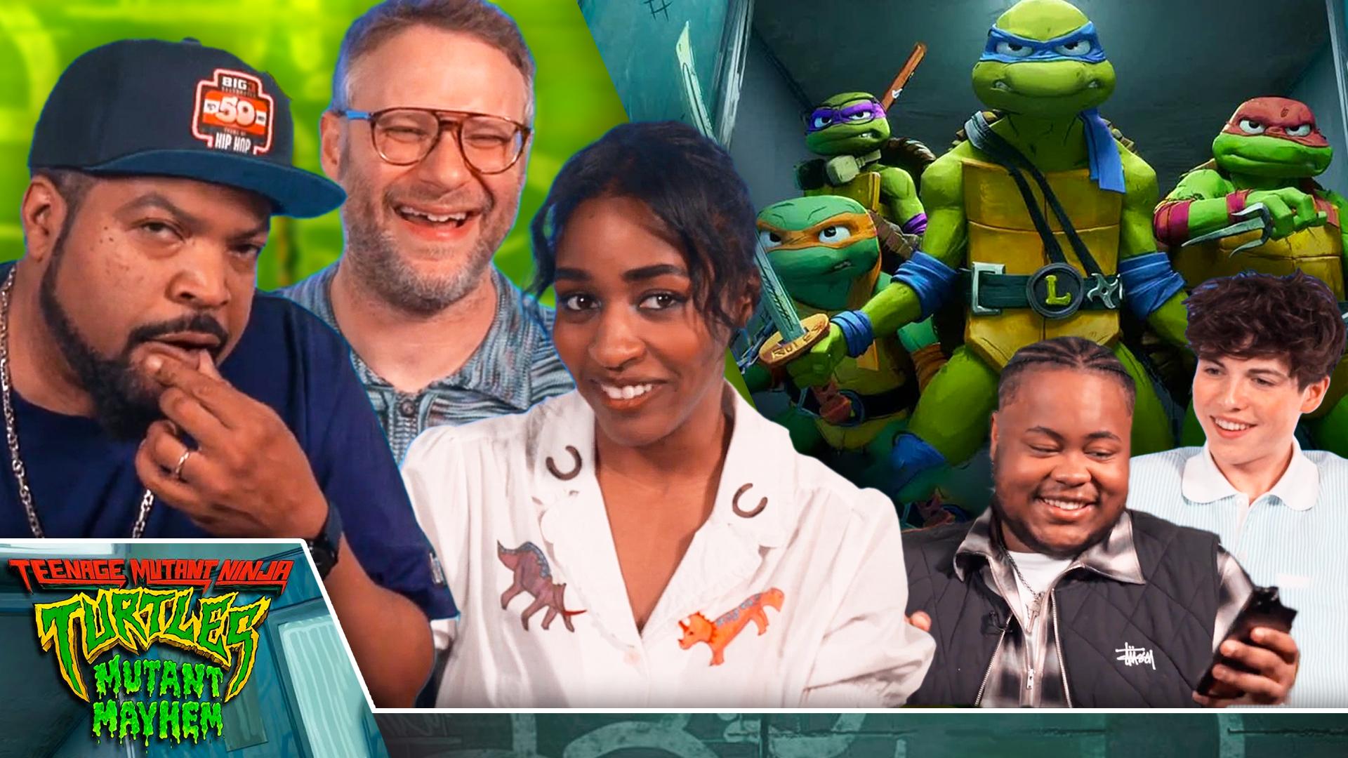 The Cast of "TMNT: Mutant Mayhem" Finds Out Which Characters They ...