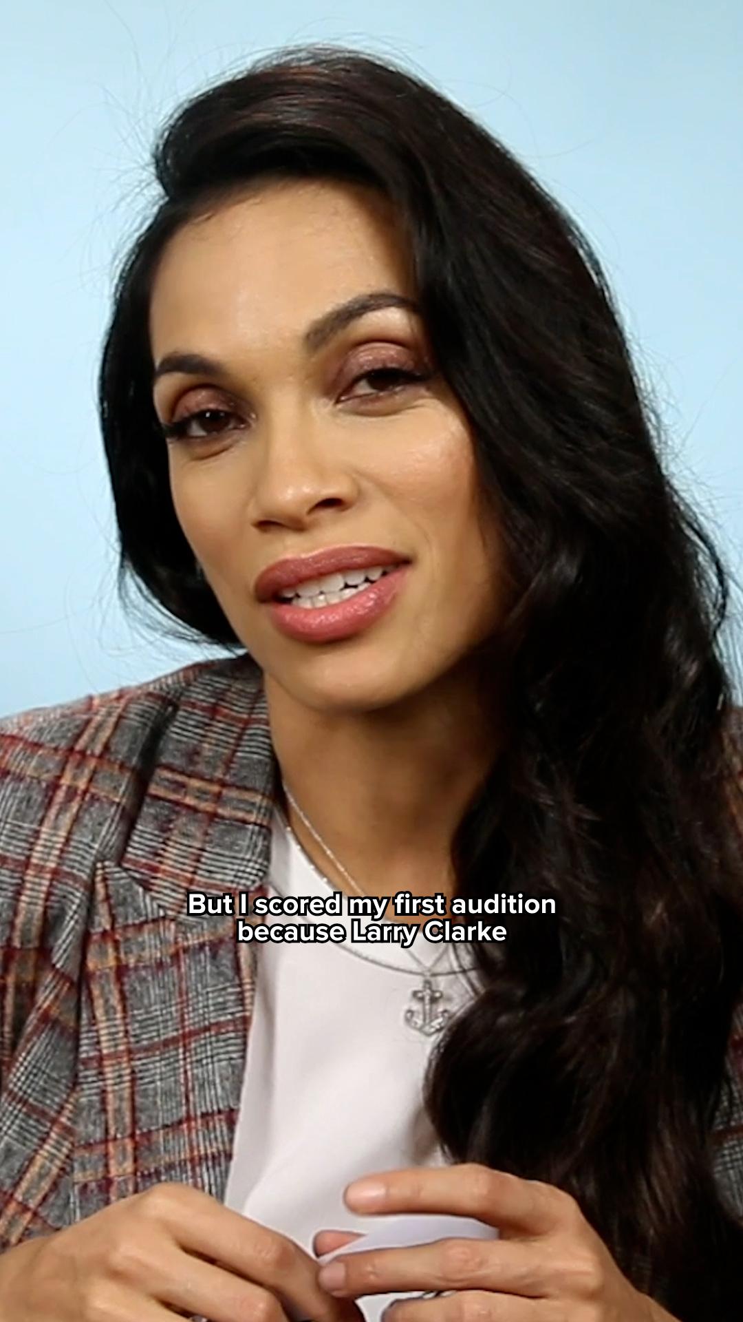 Rosario Dawson on her first audition.