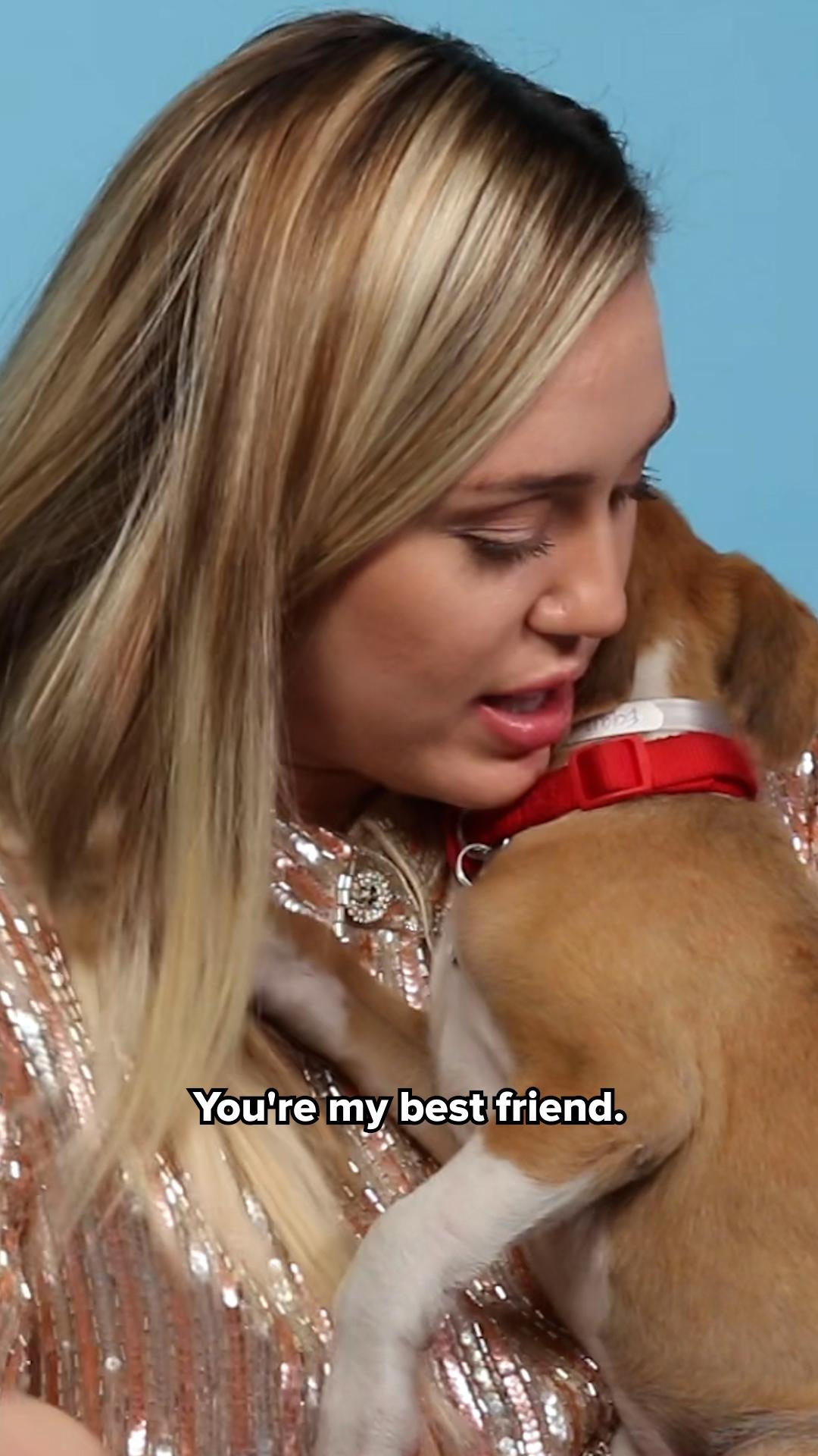 Miley Cyrus Plays With Puppies | Best Friends