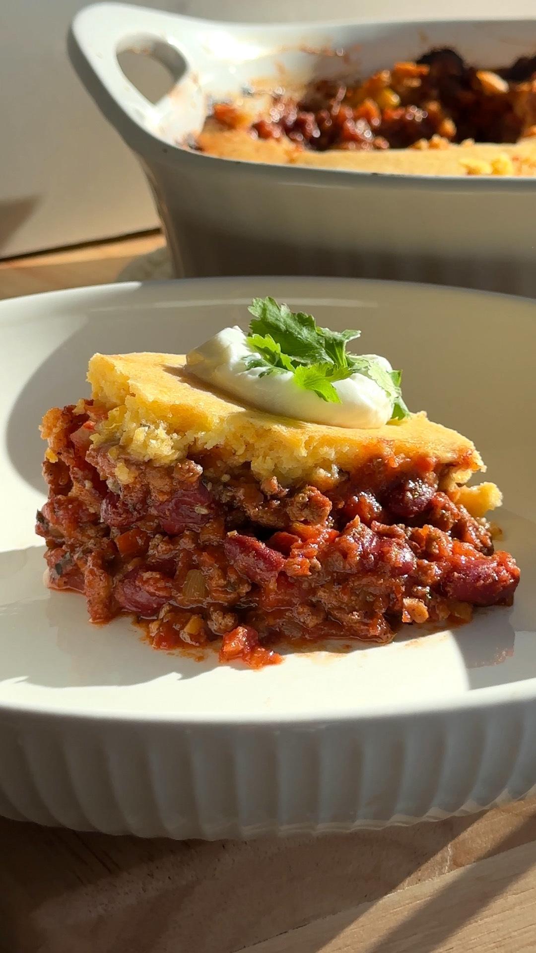 Chili Cornbread Bake | Tasty