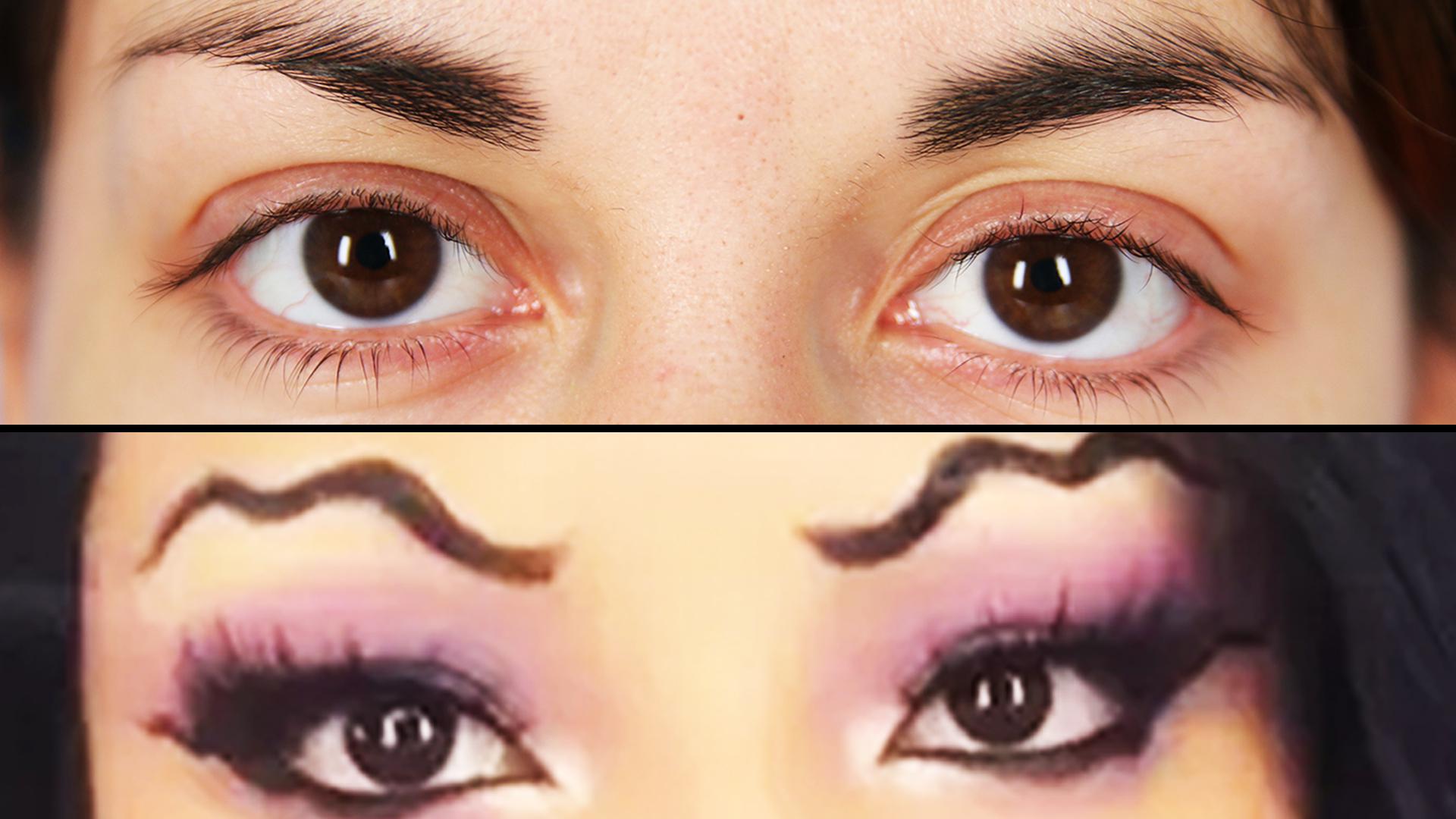 Women Try Squiggle Eyebrows