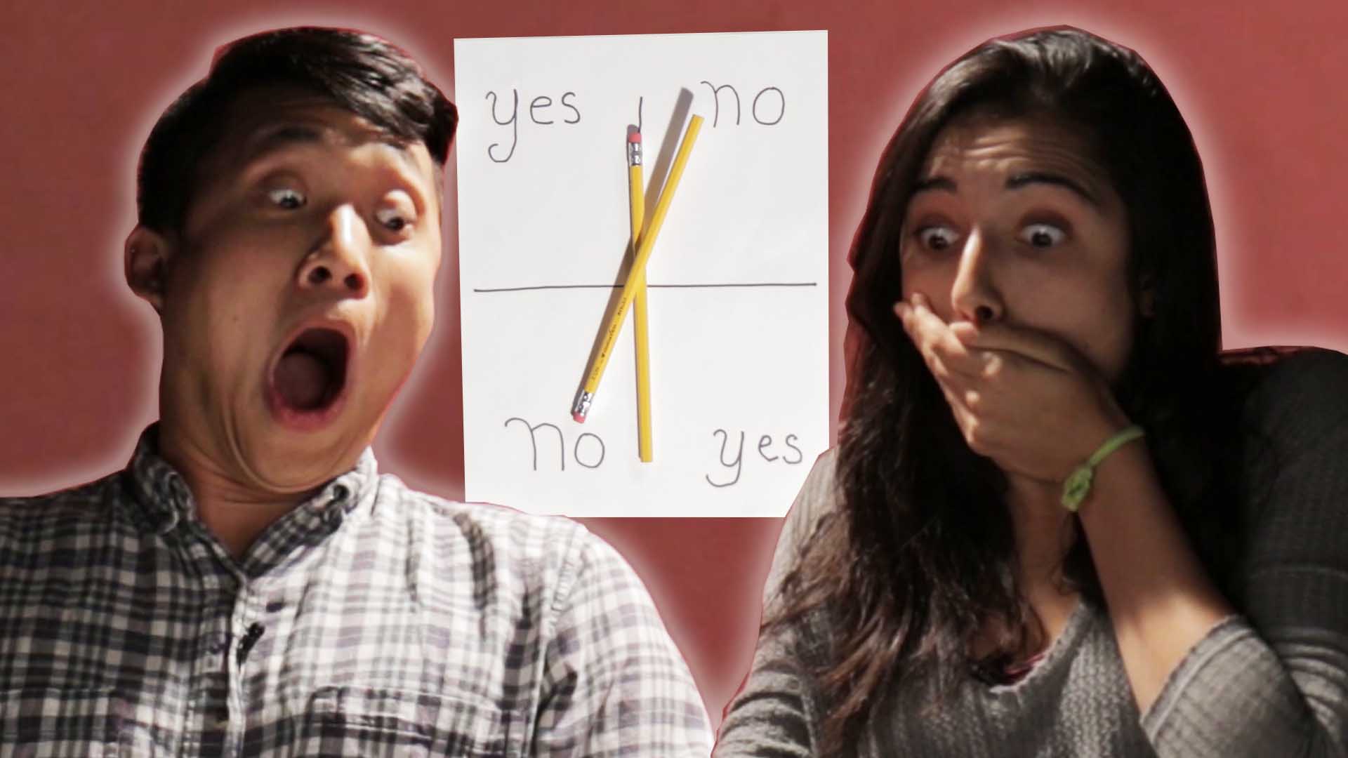 People Try The Charlie Charlie Challenge (Prank Video)