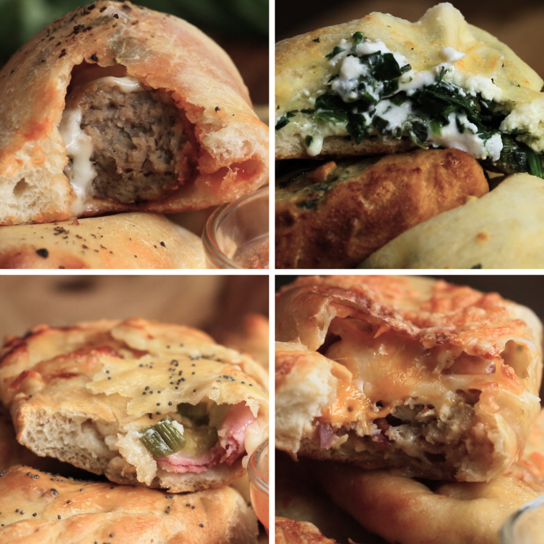 Mini Calzones 4 Ways | Recipes