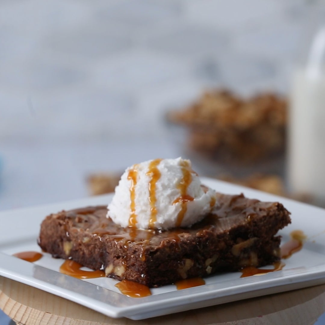 Chocolate Brownies: The Nutty Caramel Sweet Tooth Recipe by Tasty