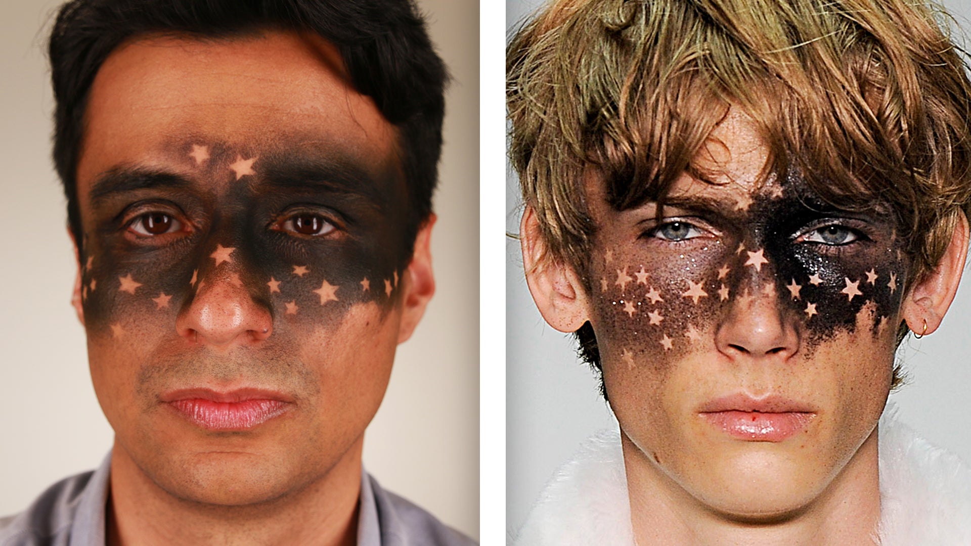 Men Try Bizarre Runway Makeup Looks