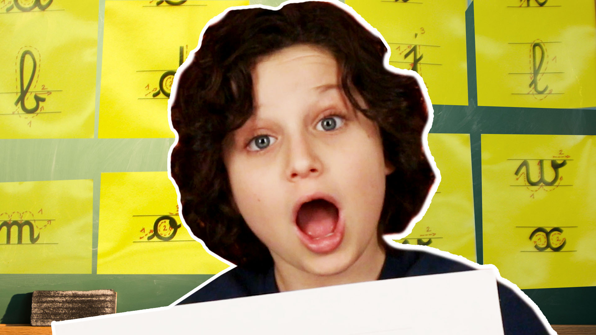 Kids Try to Write in Cursive